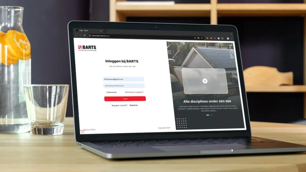 Klantenportaal Barts Installatietechniek – Beheer Uw Installaties Online